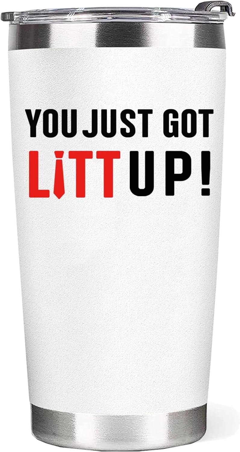 You Just Got Litt Up Tumbler - Litt Up 20oz Tumbler Coffee Mug White ...