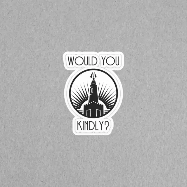 Would You Kindly? Bioshock Inspired Vinyl Sticker Decalphone Decal ...