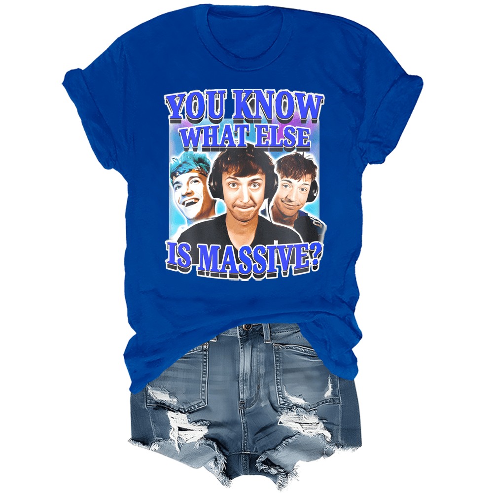 You Know What Else Is Massive Ninja Low Taper Fade Meme Shirt, Low Taper Fade Shirt - Walmart.com