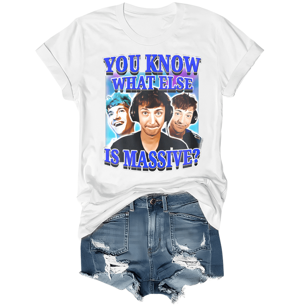 You Know What Else Is Massive Ninja Low Taper Fade Meme Shirt, Low Taper Fade Shirt - Walmart.com