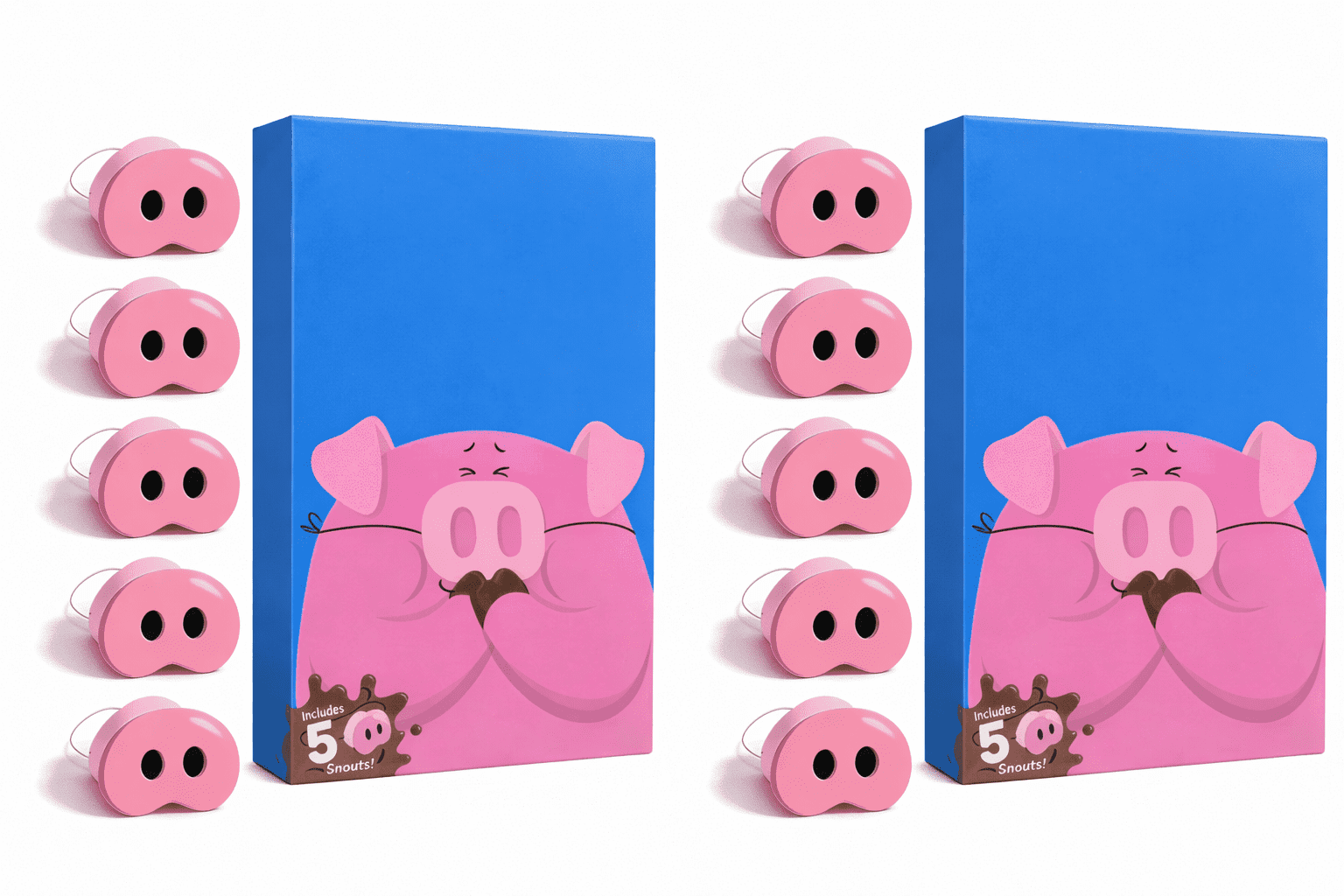 You Laugh You Lose Party Game for Family & Friends, Funny Pig Nose Game ...