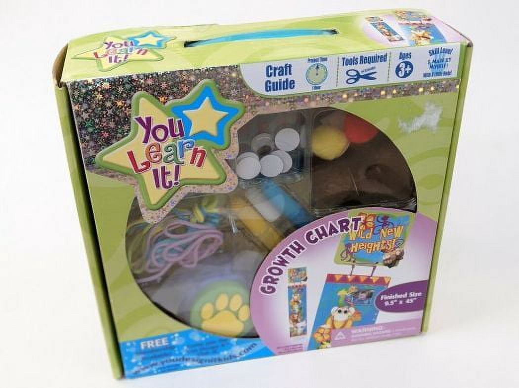 You Learn It! Growth Chart Craft Kit Ages 3+ - Walmart.com