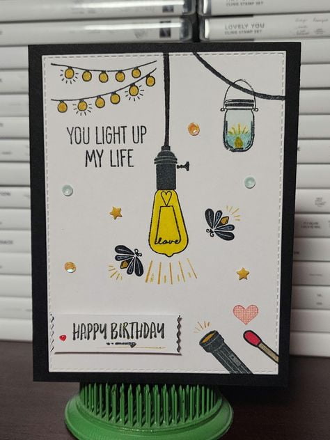 You Light Up My Life Birthday Card – Charming Illuminated Design with ...