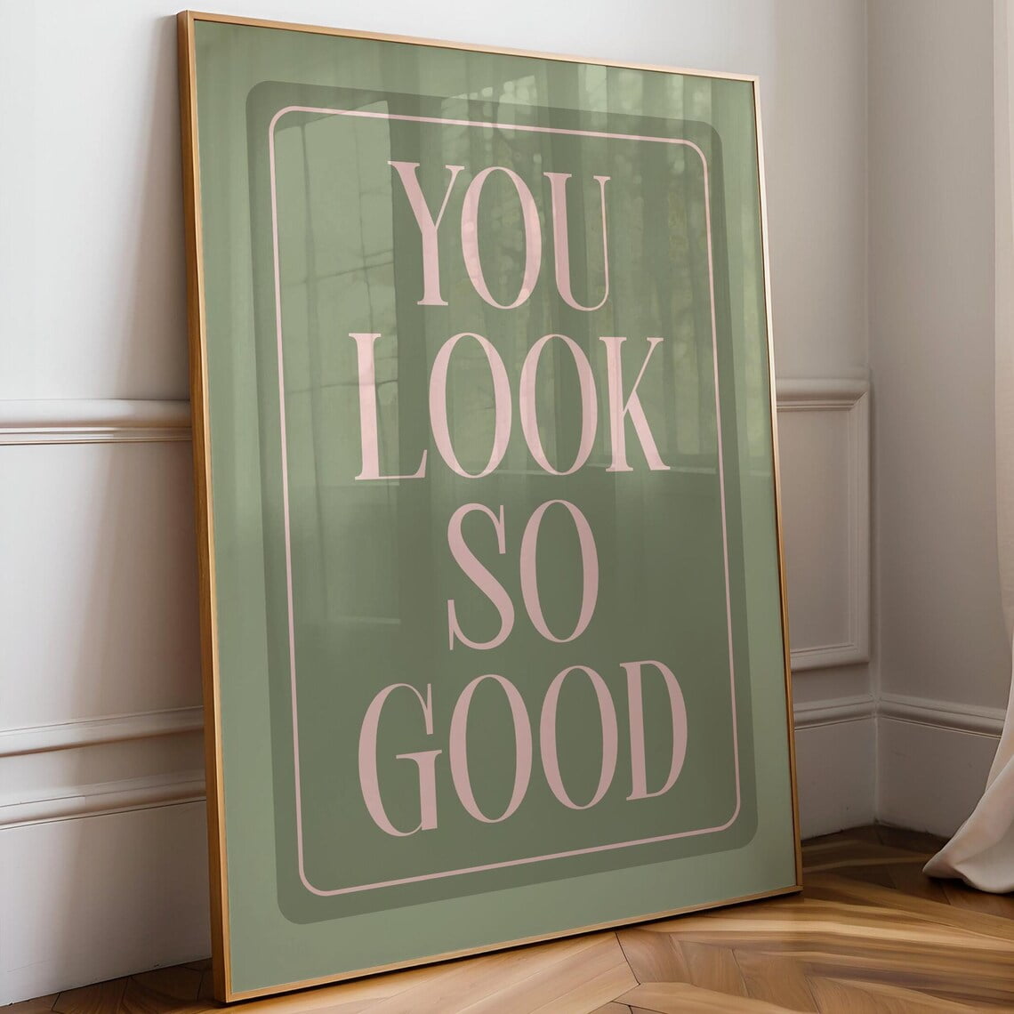 You Look So Good Print, Funny Bathroom Decor, Chic Aesthetic ...