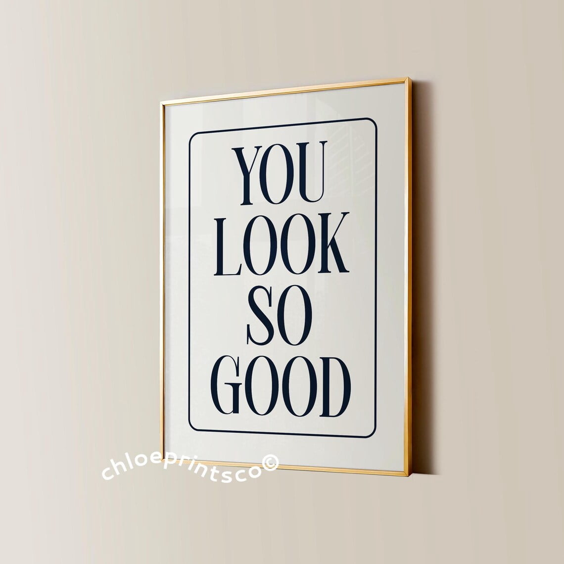 You Look So Good Print, Funny Bathroom Decor, Chic Aesthetic ...