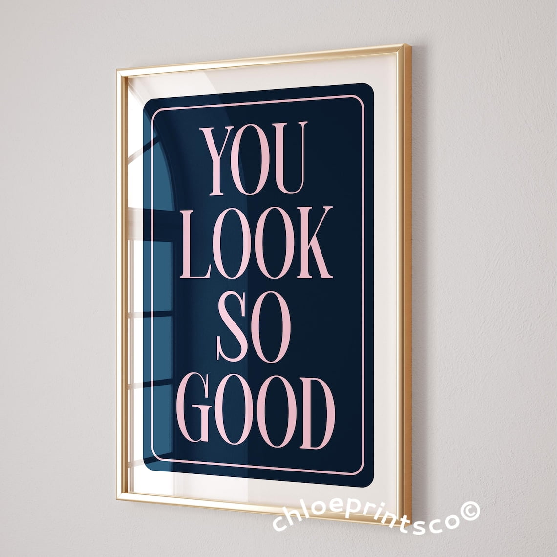 You Look So Good Print, Funny Bathroom Decor, Chic Aesthetic ...