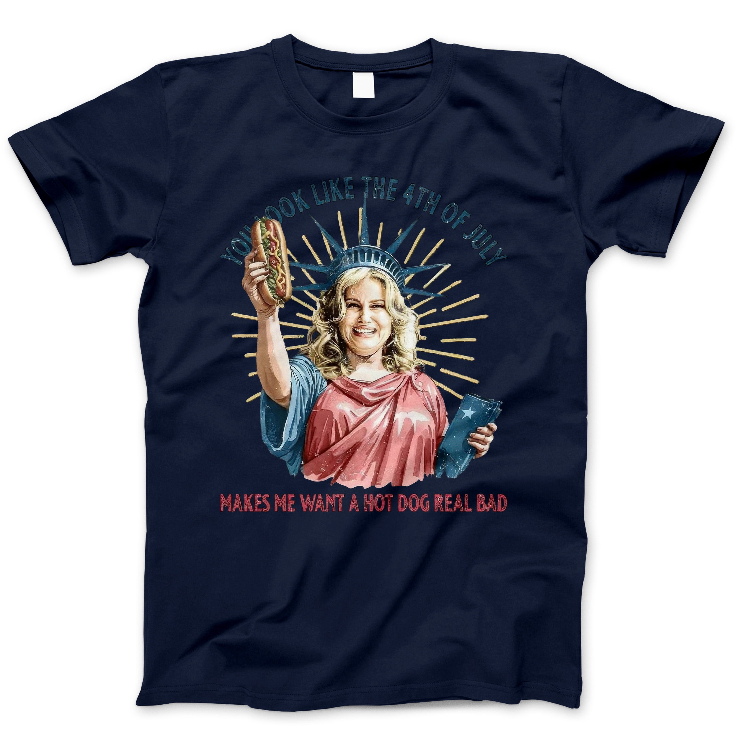 You Look Like the 4th of July Shirt – Funny Hot Dog Quote T-Shirt ...