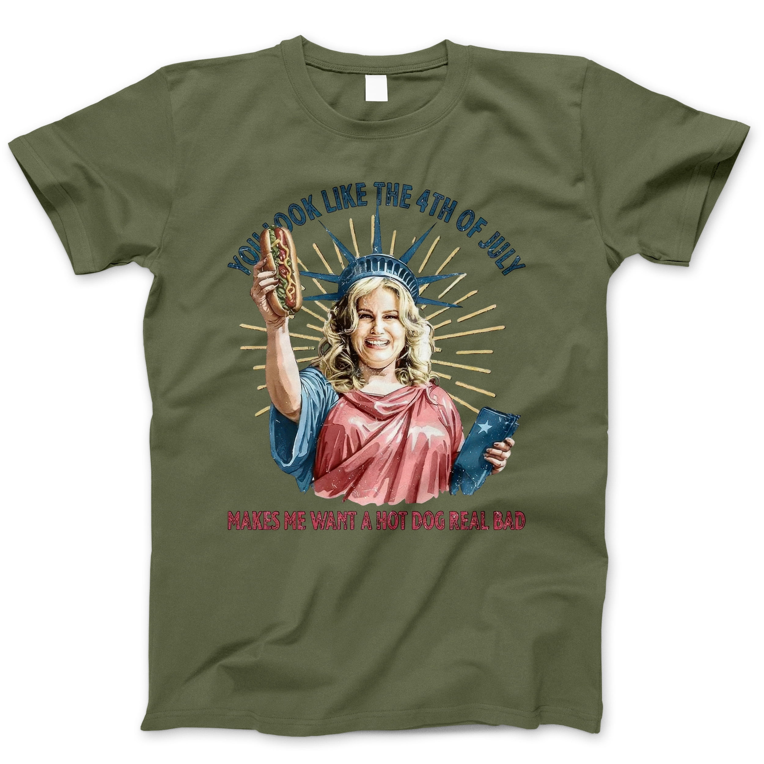 You Look Like the 4th of July Shirt – Funny Hot Dog Quote T-Shirt ...