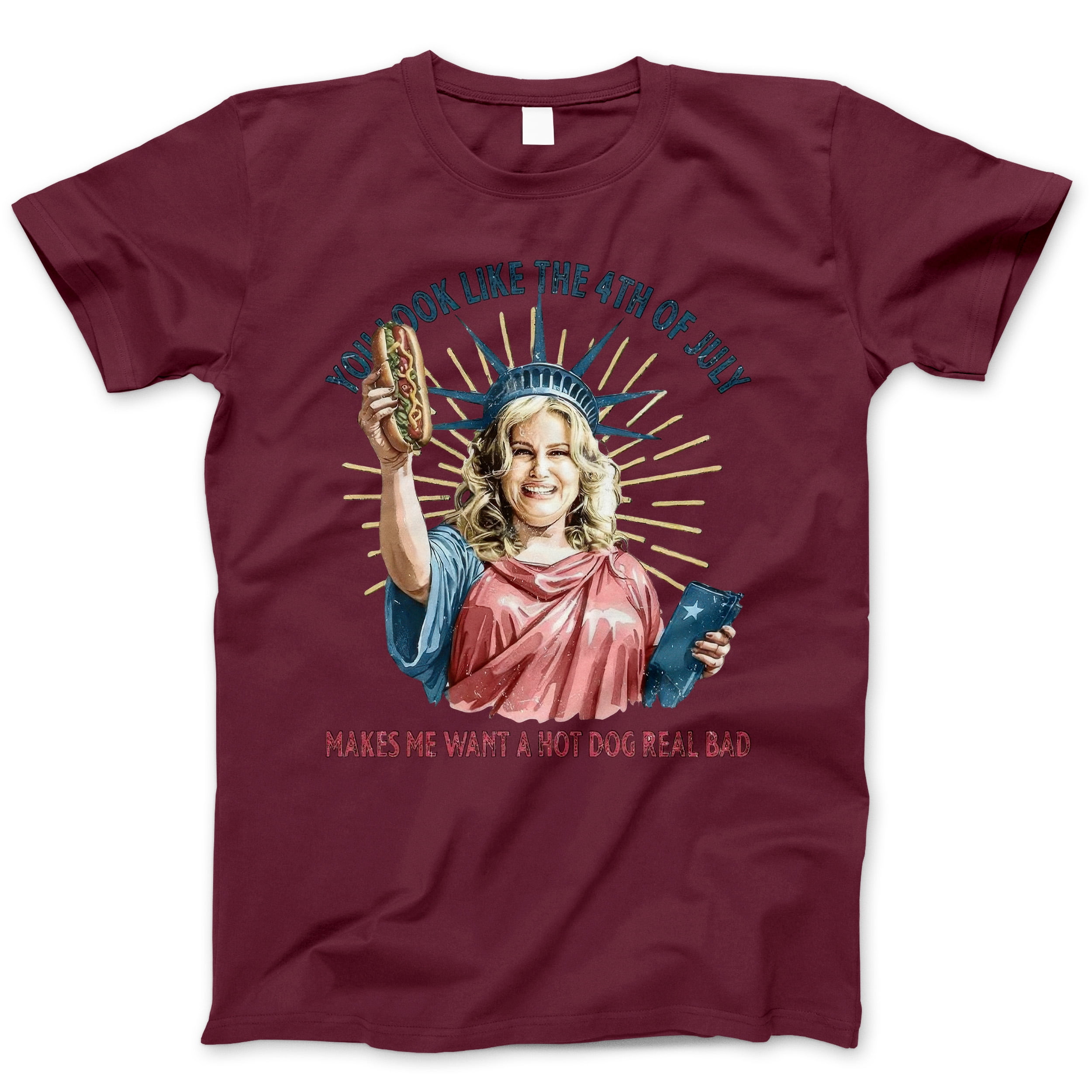 You Look Like the 4th of July Shirt – Funny Hot Dog Quote T-Shirt ...