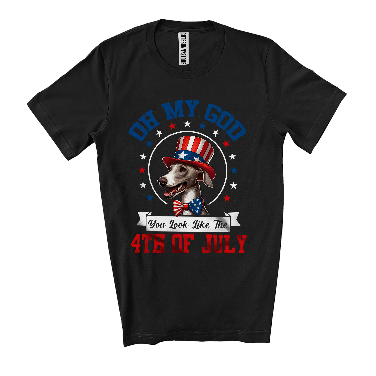 You Look Like the 4th of July; Lovely 4th Of July Whippet Owner US Flag ...