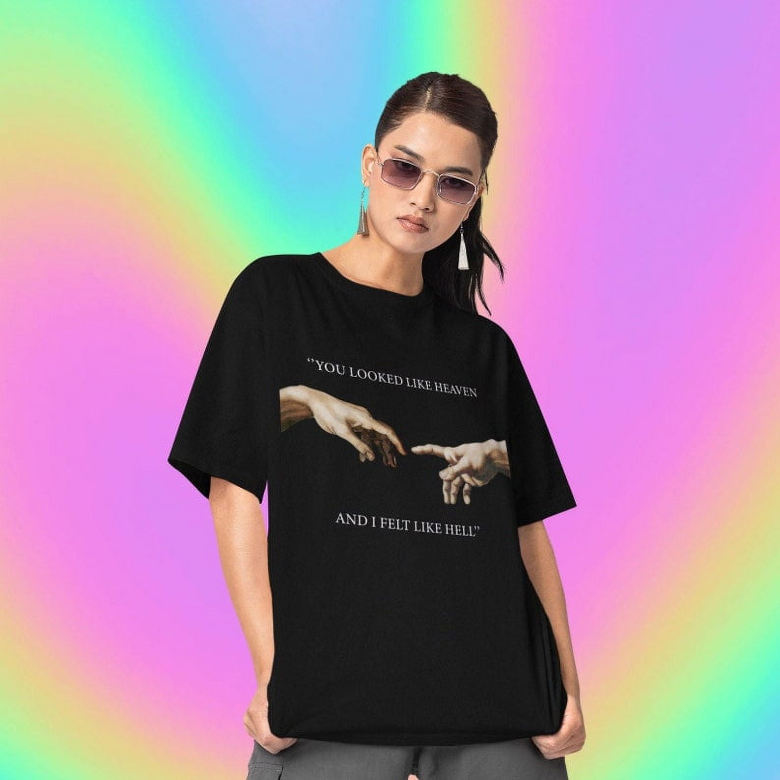 You Looked Like Heaven And I Felt Like Hell Tshirt - the creation of adam shirt,aesthetic shirt ...