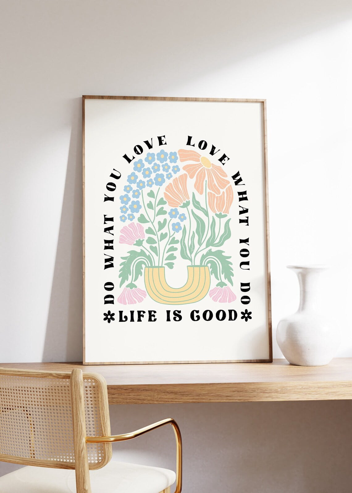 Do What You Love Poster, Love What You Do, Positive Quote Poster ...