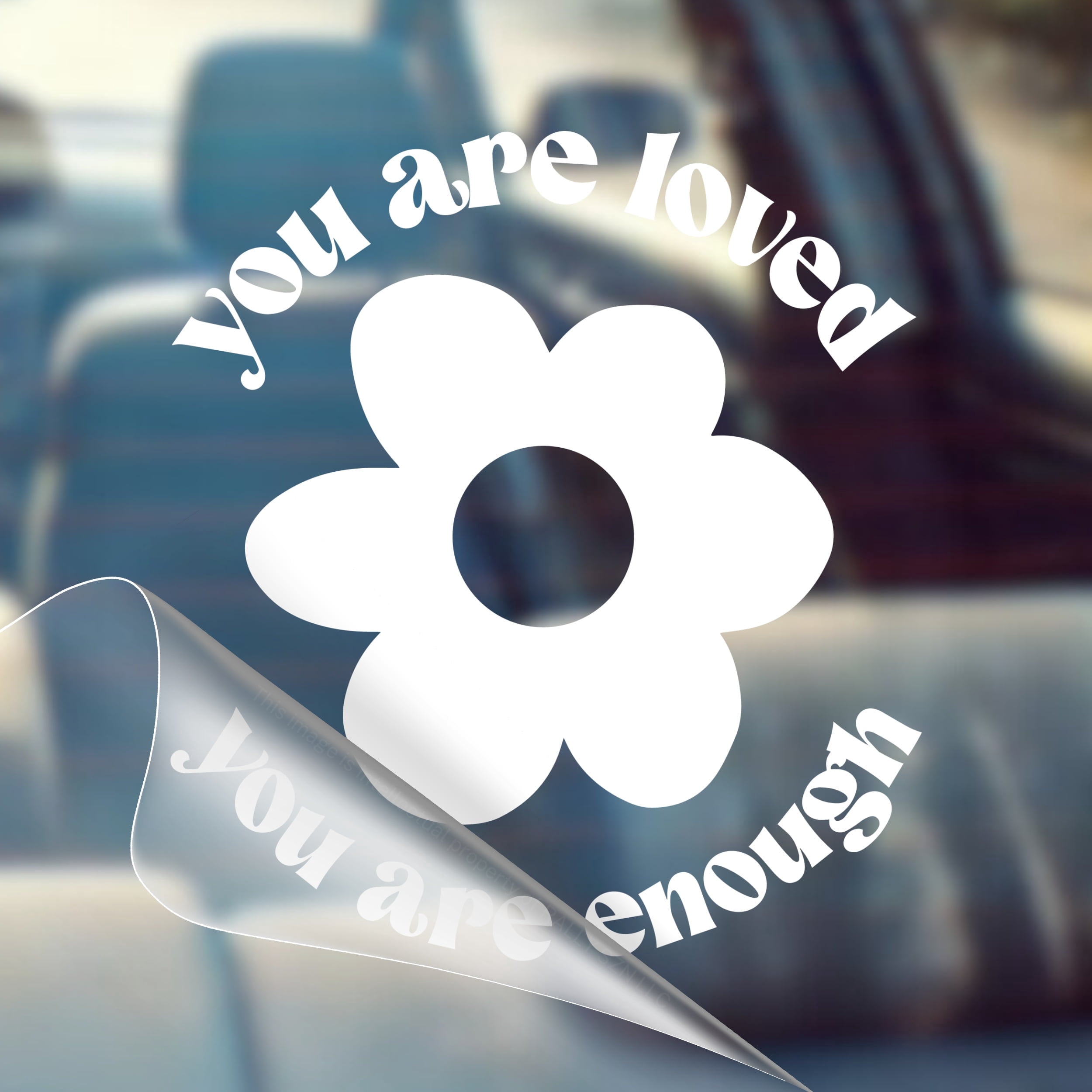 You are Loved, You are Enough - Motivational Car Vinyl Decal Bumper ...
