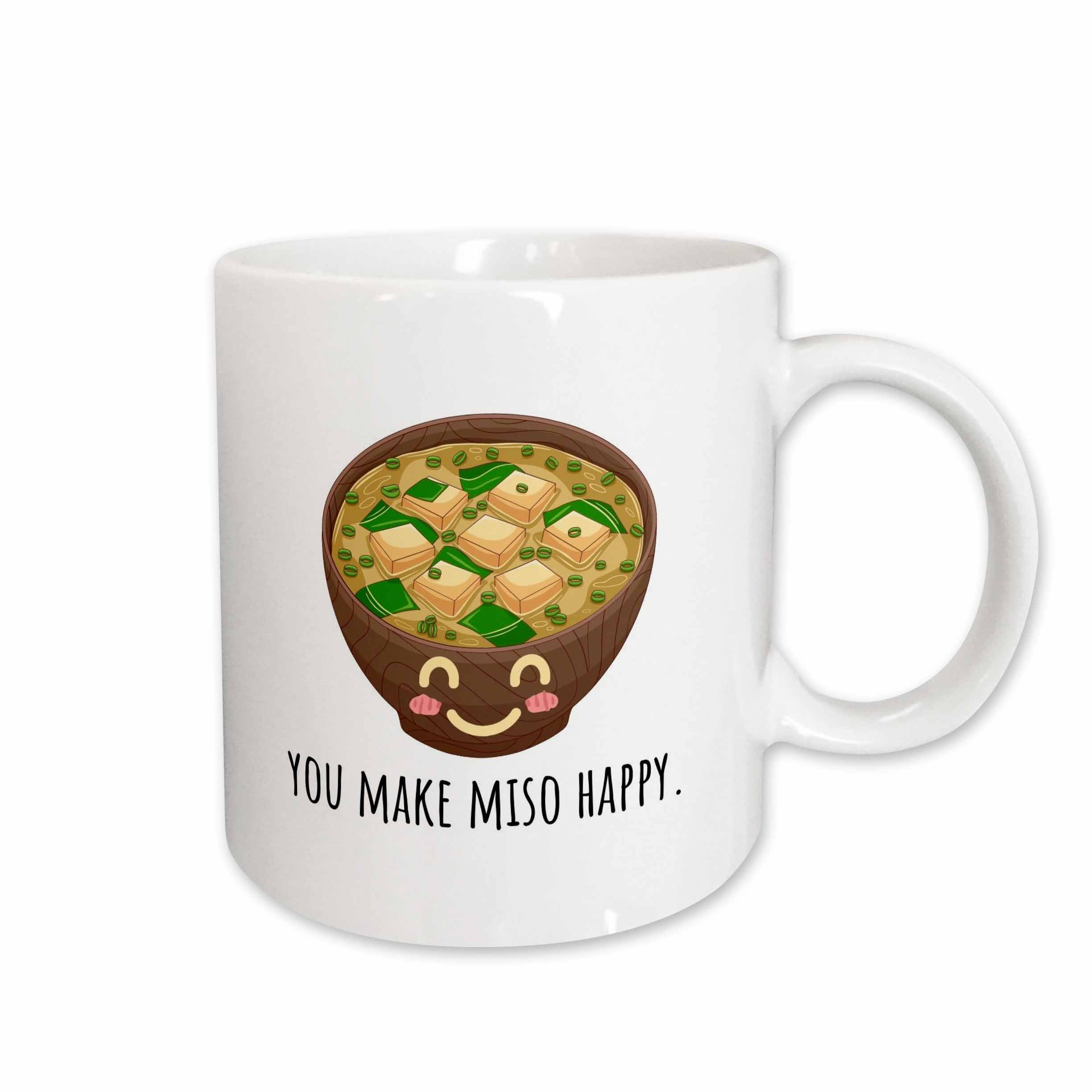 3drose, You Make Miso Happy Funny Food Phrases, 15oz Mug - Walmart.com