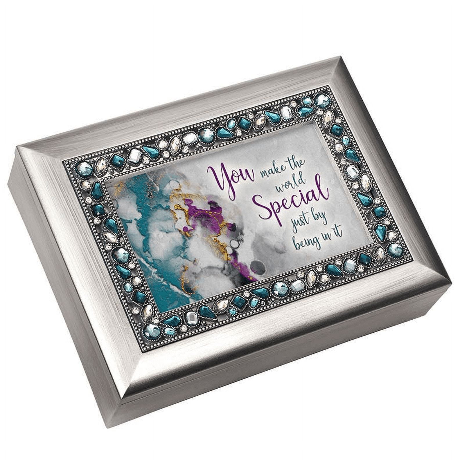 You Make The World Silver Jeweled Music Box - Walmart.com
