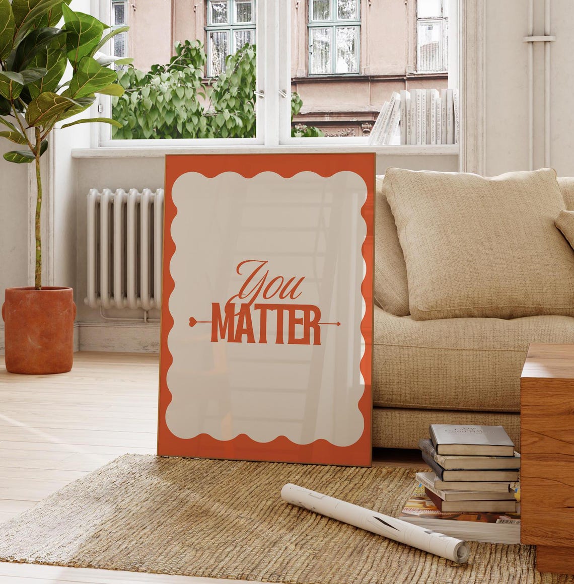You Matter Quote Typography Art,Positive Affirmation, Trendy Wall Art ...