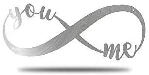 You and Me Infinity Symbol - Steel Roots Decor - Perfect Anniversary ...