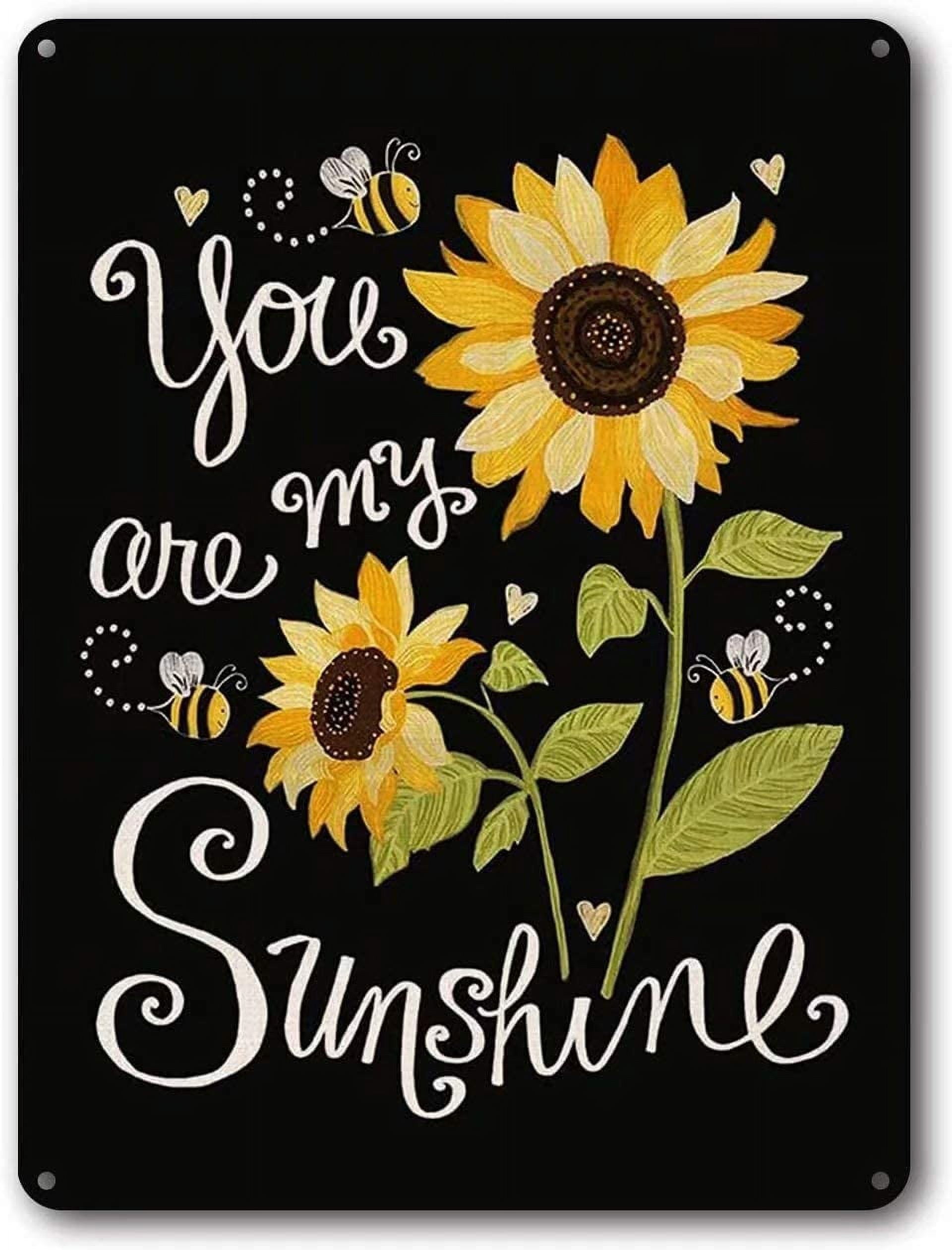 You are My Sunshine Metal Tin Signs- Exquisite Wall Art Decor ...