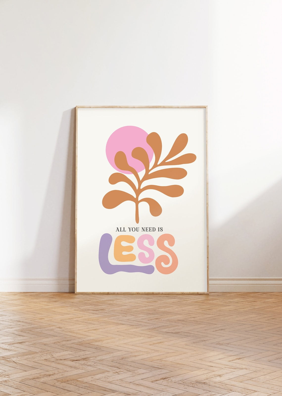 All You Need Is Less Poster, Self Love Poster, Positive Quote Poster ...
