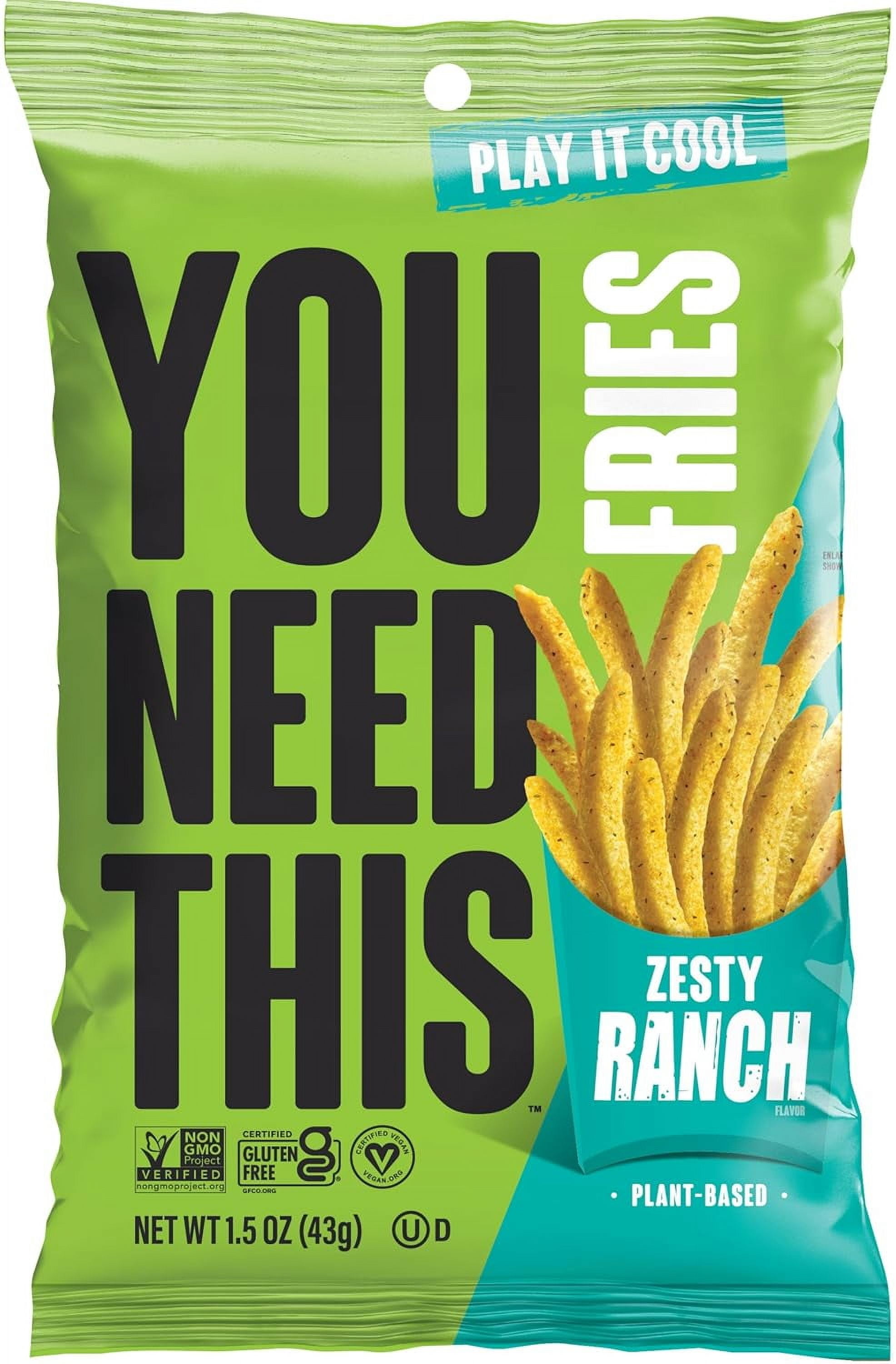 You Need This Veggie Fries Zesty Ranch, 1.5 oz (Pack - 6) - Walmart.com