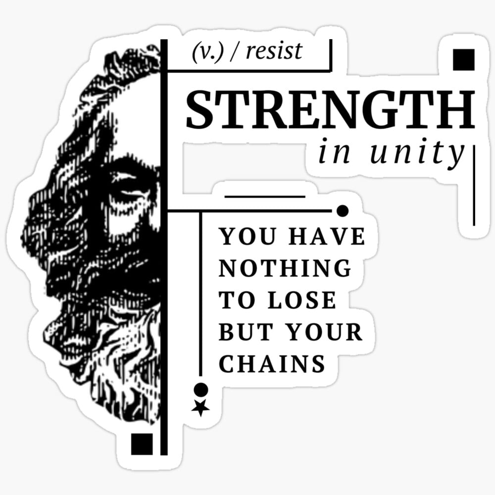 You Have Nothing To Lose But Your Chains Karl Marx Stickerphone Decal ...