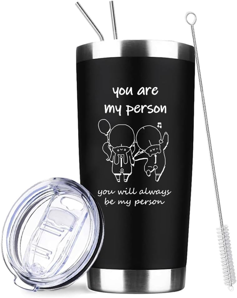 You Are My Person 20oz Tumbler - Stainless Steel Coffee Travel Mug Cup ...