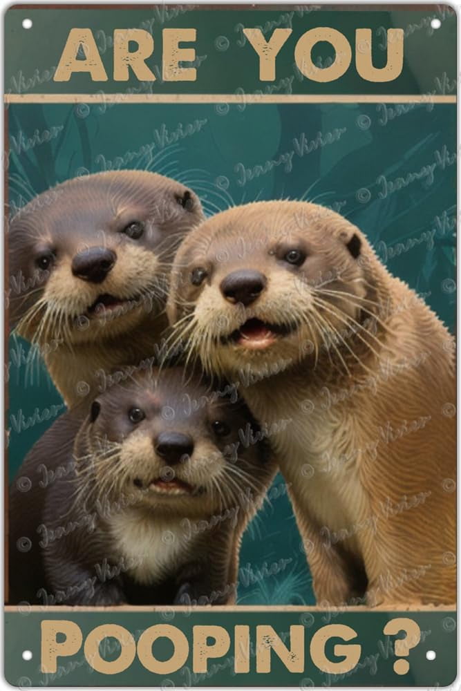 Are You Pooping Humorous Bathroom Tin Sign, Bathroom Restroom Wall ...