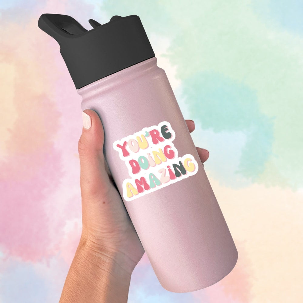 You'Re Doing Amazing Sticker, Aesthetic, Water Bottle Sticker, Cute ...