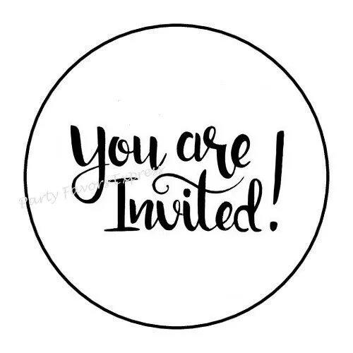 You'Re Invited Sticker Party Favors Sticker Envelope Seals Labels ...