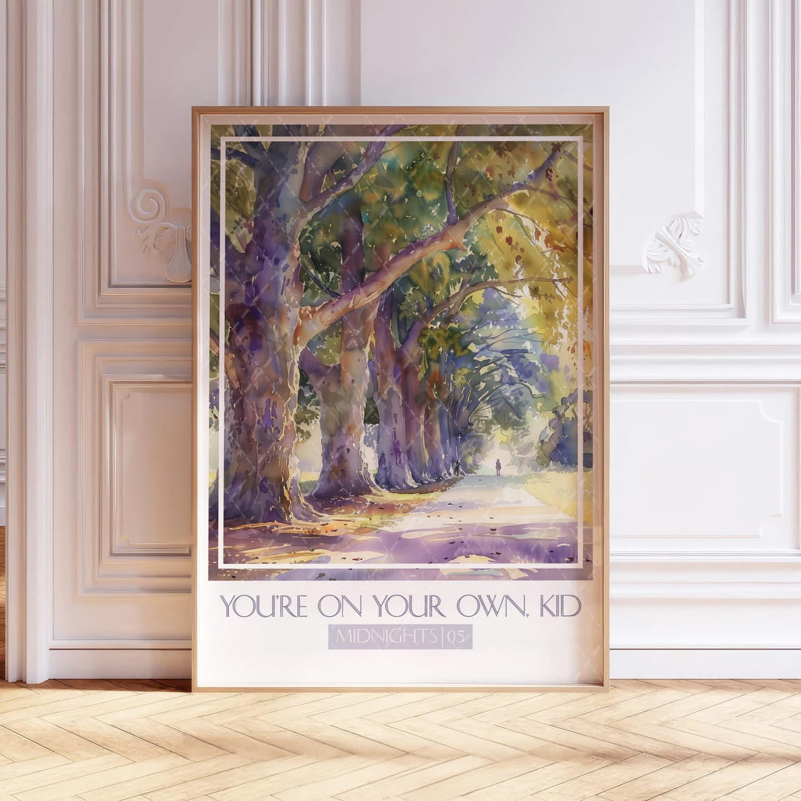 You'Re On Your Own Soft Pastel Song Poster, Unframed Size 12x18 ...