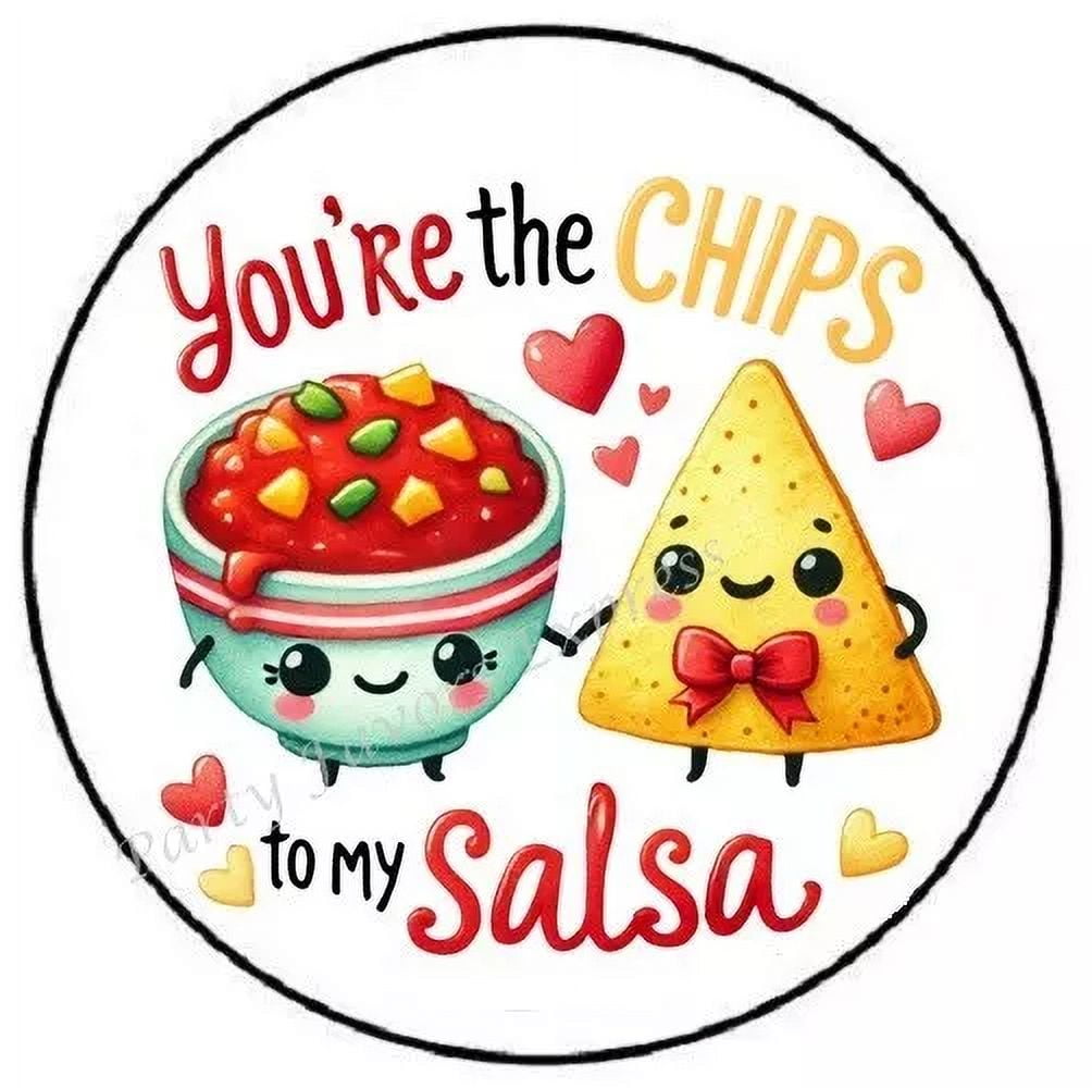 You'Re The Chips To My Salsa Valentines Day Stickers Favor Phone Decal ...