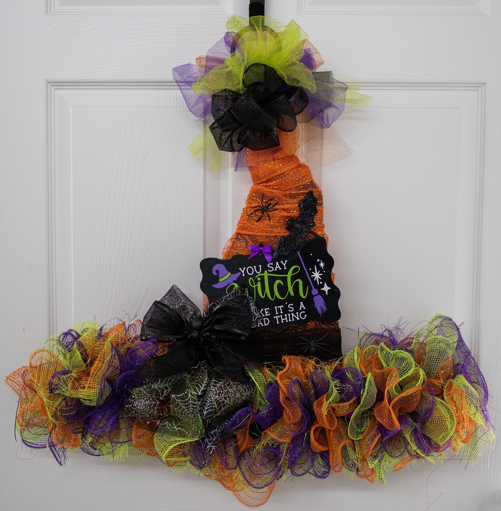 You Say Witch Like Its a Bad Thing Wreath | Halloween Decorative Wreath ...