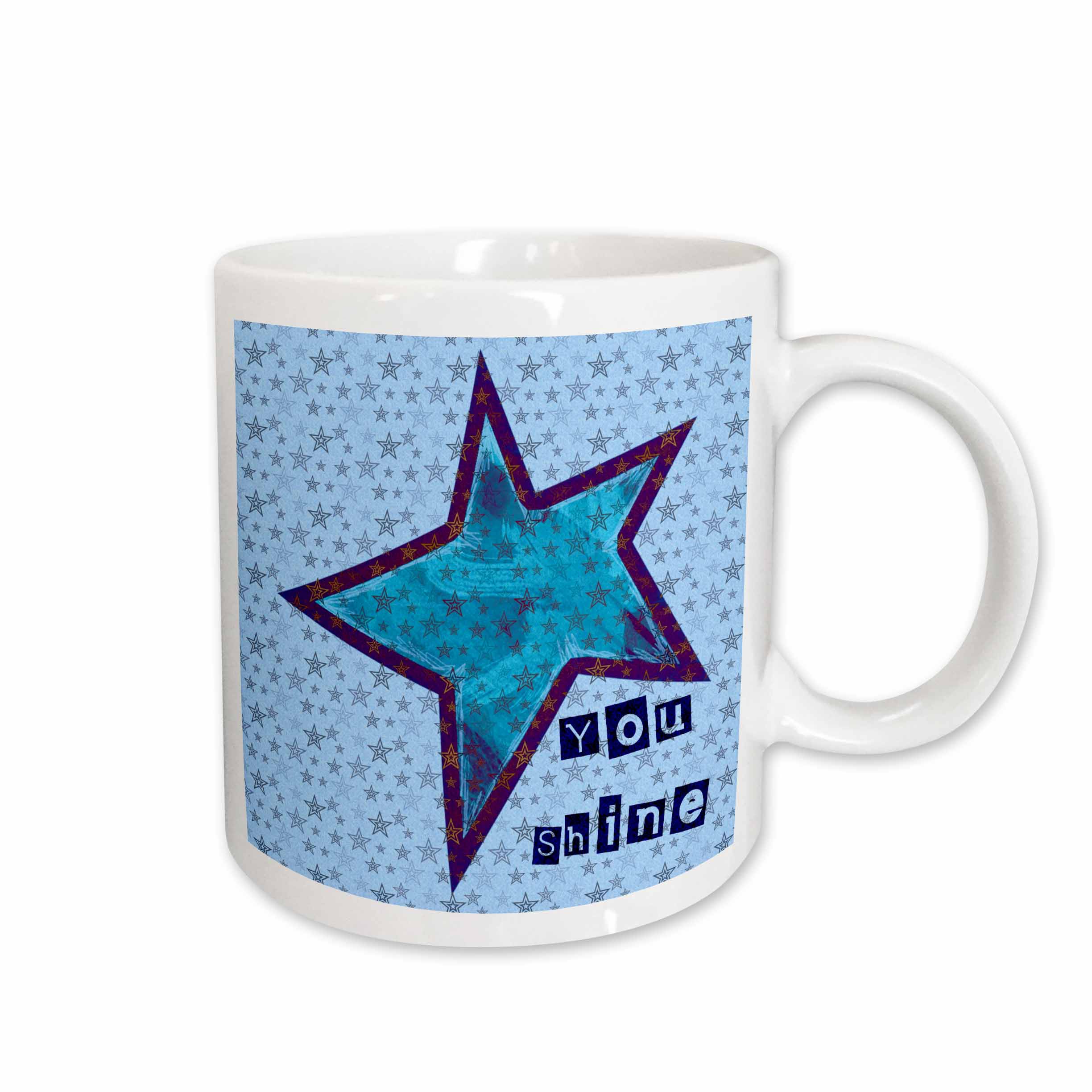 You Shine Little Blue Stars with Big Star - Encouragement 11oz Mug mug ...