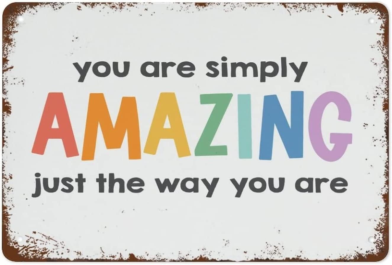 You are Simply Amazing Vintage Metal Aluminum Tin Sign Door Signs ...