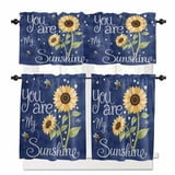 You Are My Sunshine Kitchen Curtains Valance and Tier Set Watercolor ...