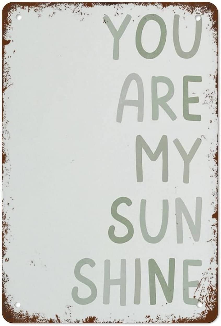 You Are My Sunshine Metal Signs Vintage Sage Green Nursery Decor Boho ...