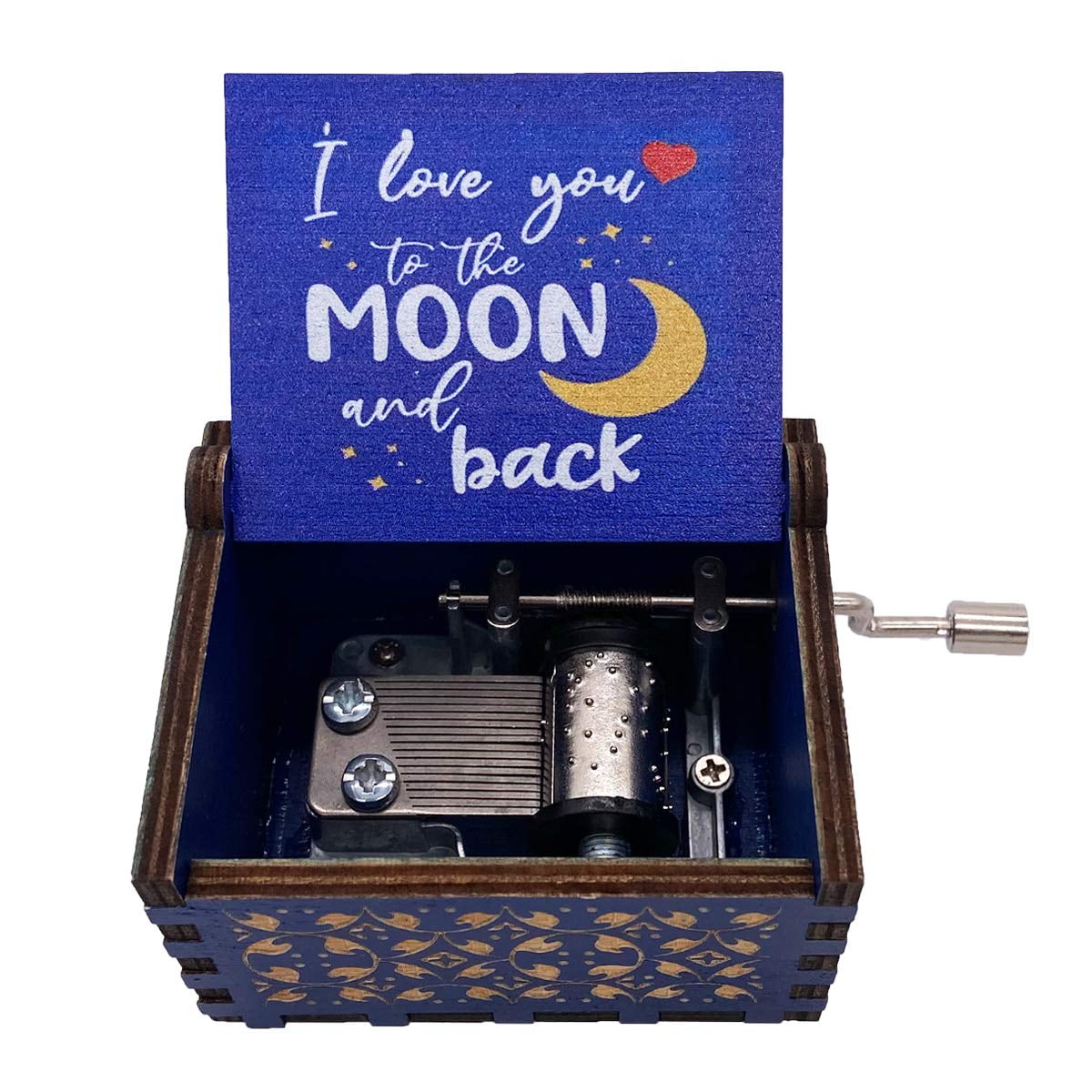 You are My Sunshine Wood Music Box Laser Engraved Vintage Wooden ...