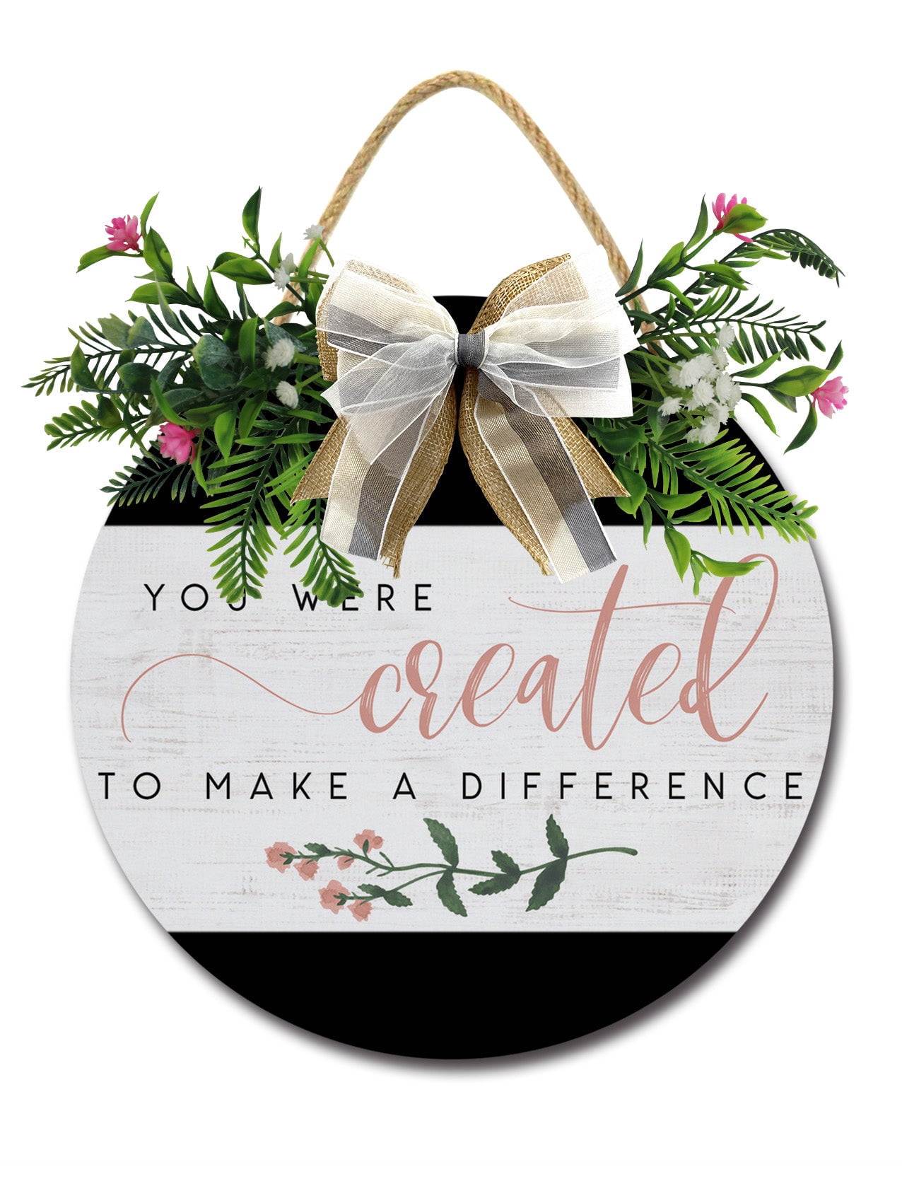 You Were Created Front Door Sign Funny Wreaths Hanging Wooden Plaque ...