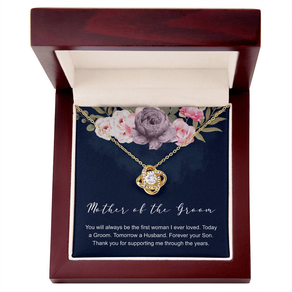 You Will Always Be The First - Love Knot Necklace - Message Card & Gift ...