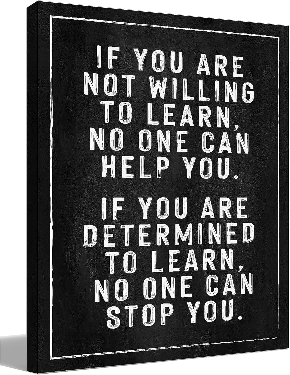 If You Are Not Willing to Learn Motivational Canvas Wall Art Prints ...