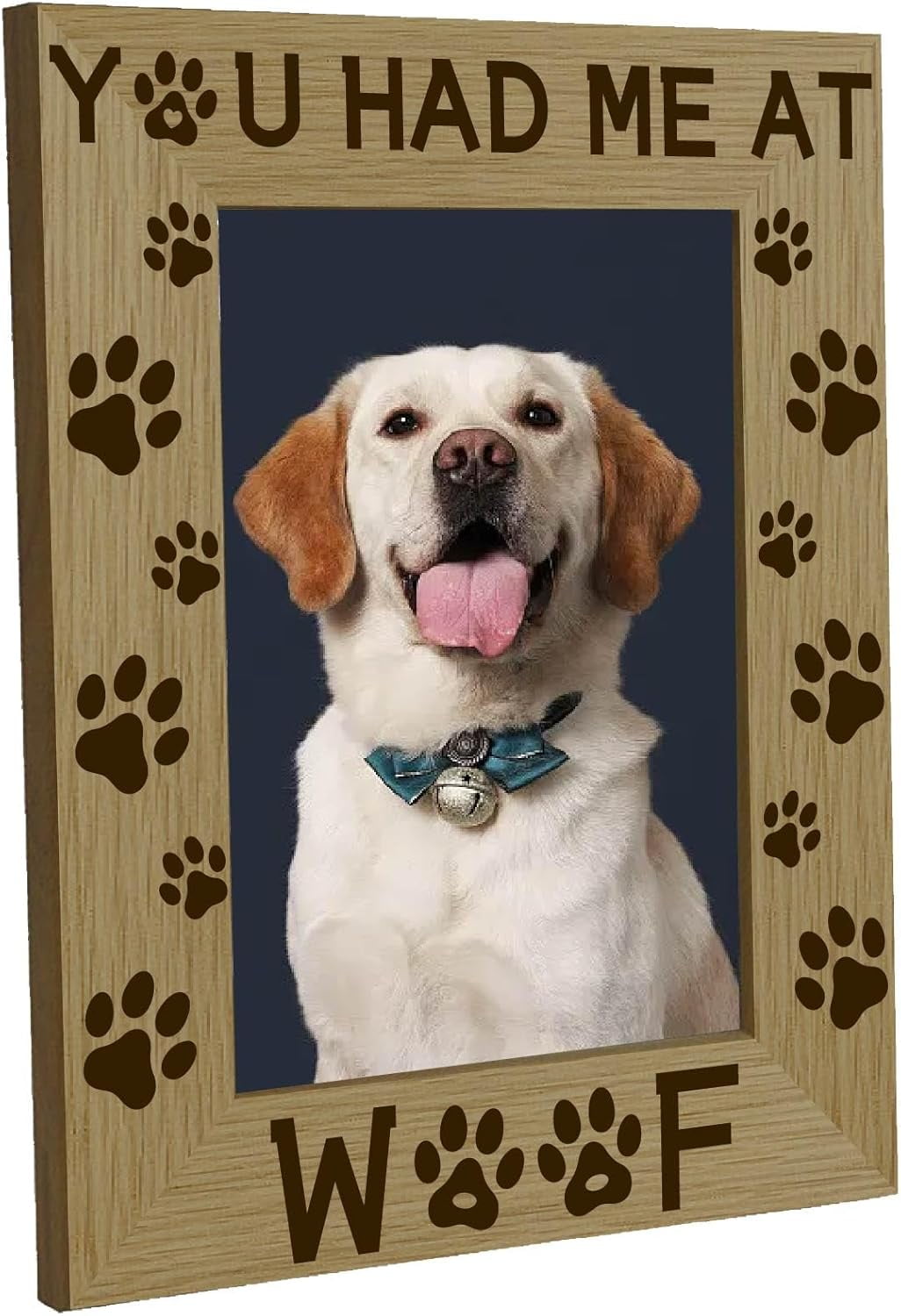 You had me at Woof Picture Frame Dog Pet Paws 4x6 Vertical Memorial ...