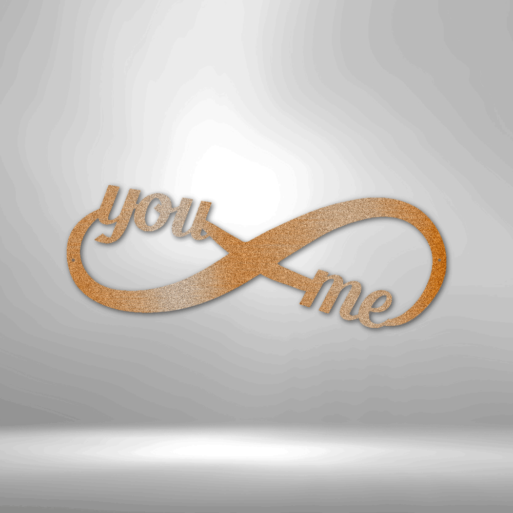 You and Me Infinity Steel Sign Laser Cut Powder Coated Home & Office ...