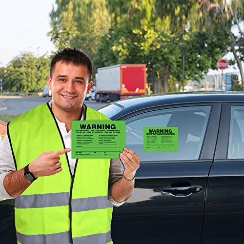 You are Illegally Parked Towing Stickers - 50 Green Violation - No ...