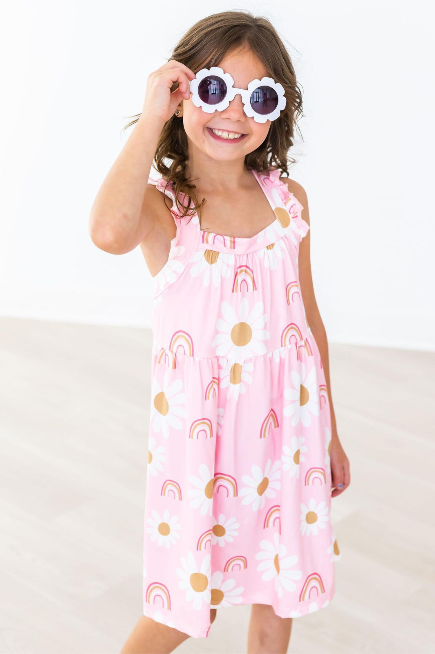 You are My Sunshine Ruffle Cross Back Dress - Walmart.com