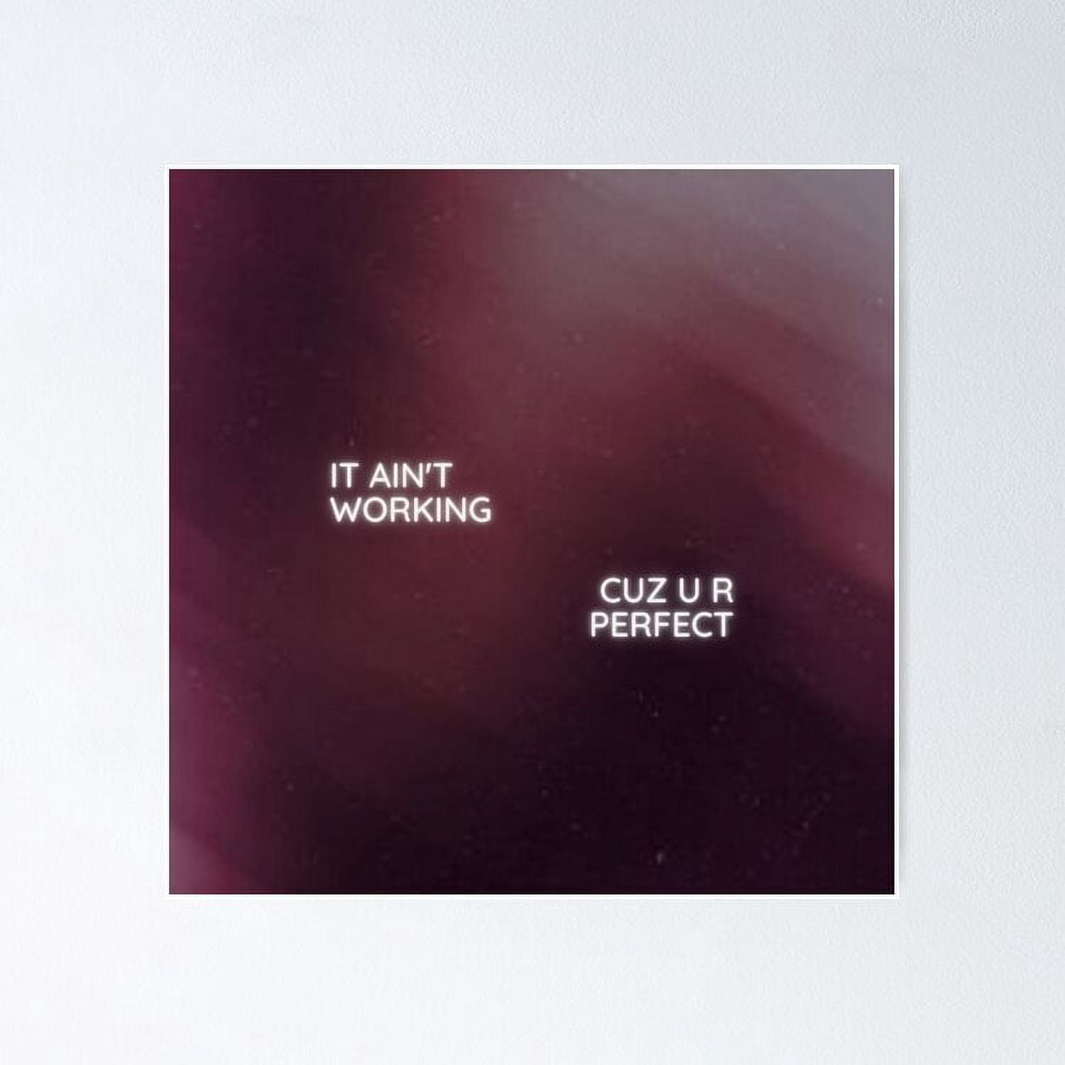 You are perfect UNFRAMED Poster, 24x36 - Walmart.com