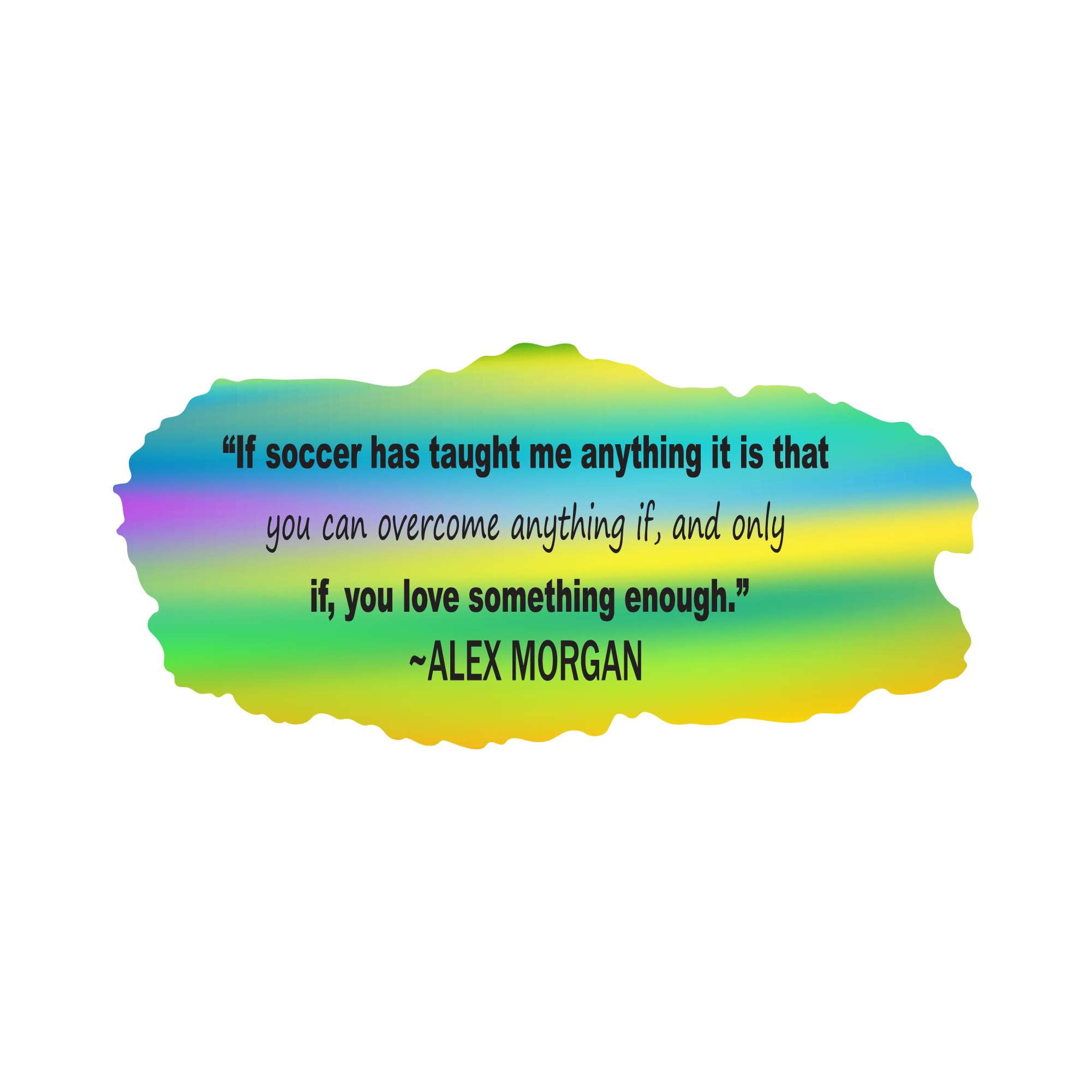 You can overcome Anything Motivational Soccer Sports Quote Vinyl Design ...