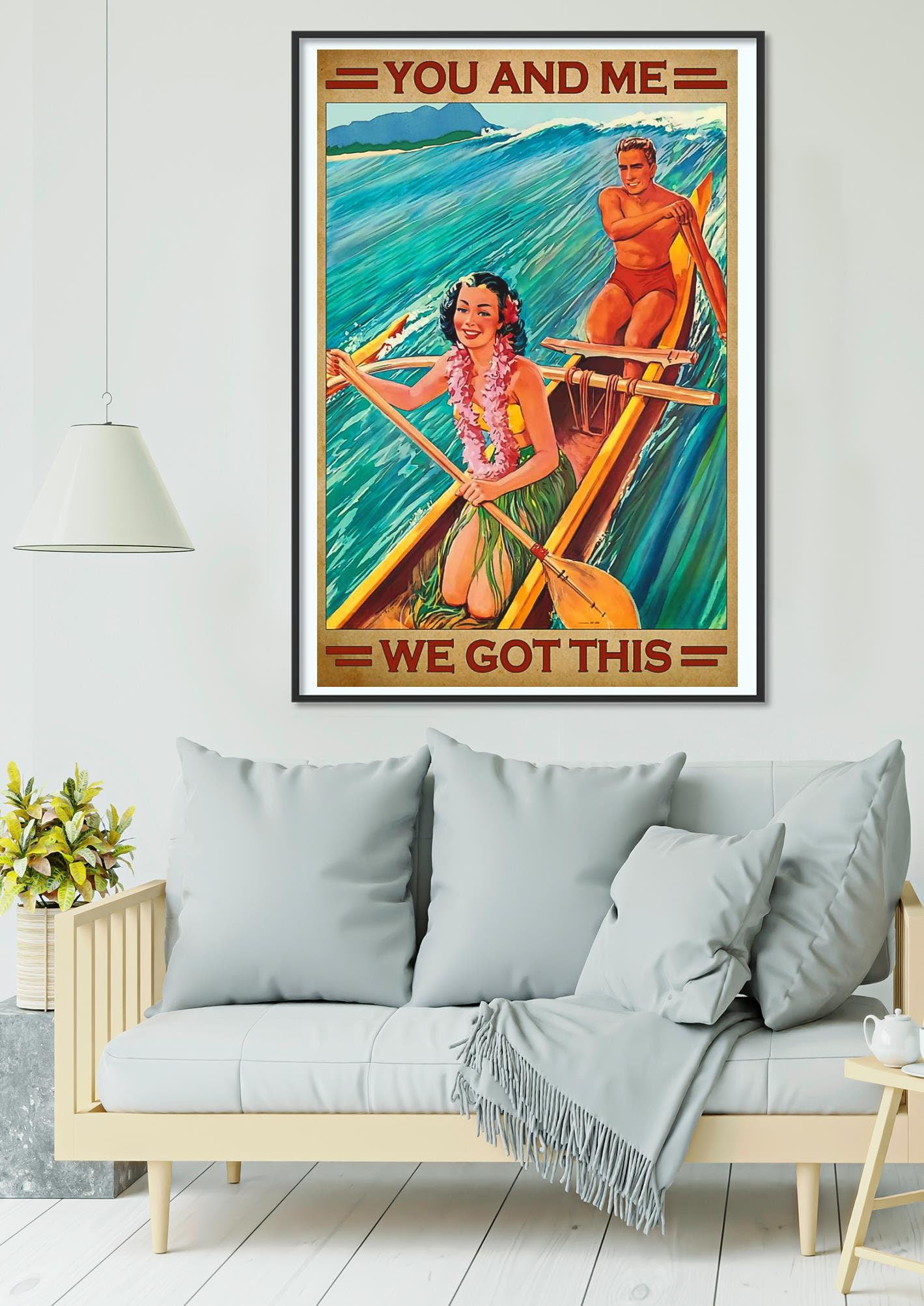 You and me we got this Poster, Rowing Poster, Vertical Poster Wall Art ...