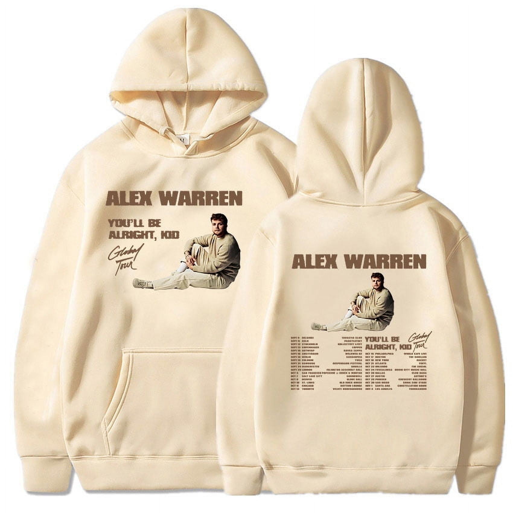 You'll Be Alright Kid Alex Warren Merch Hoodies Men Clothes Winter Long ...