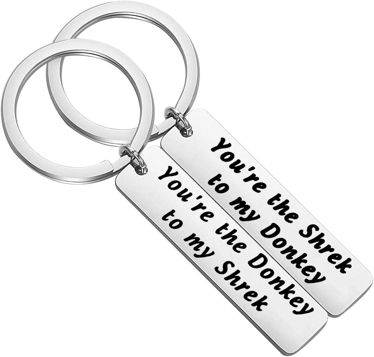 You're Donkey to My Shrek Keychain Set Shrek Fans Gift (Shrek and ...