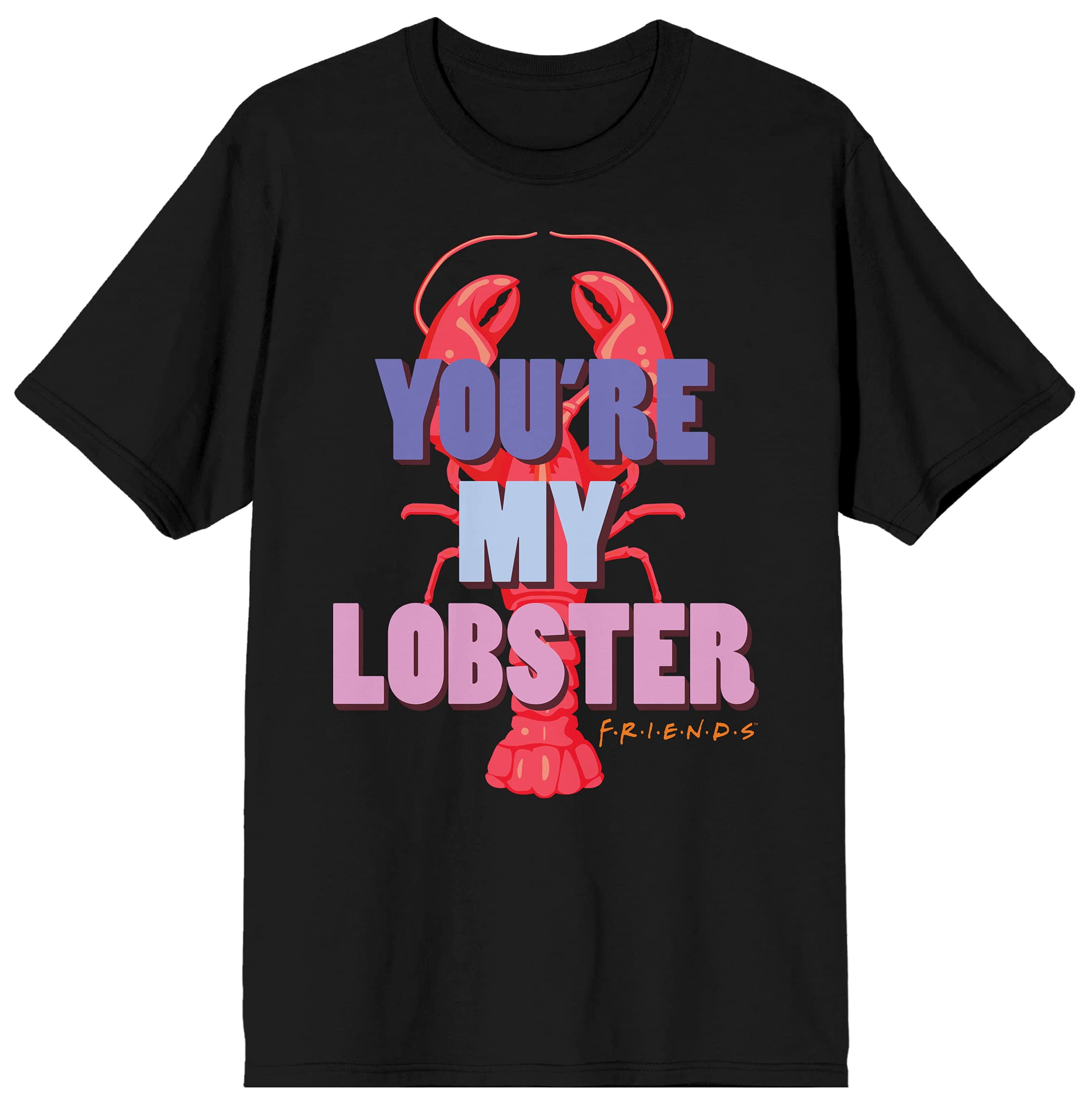 You're My Lobster Friends Quote Men's Black Graphic Tee - Walmart.com